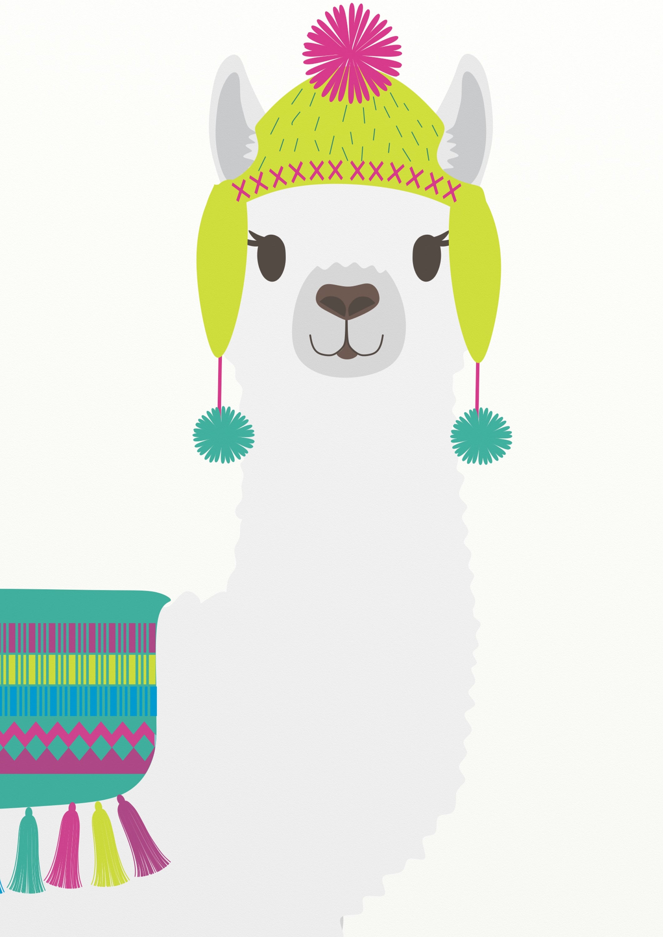 Lama Print Lama Illustration Lama Decor Lama Illustration - Etsy Singapore