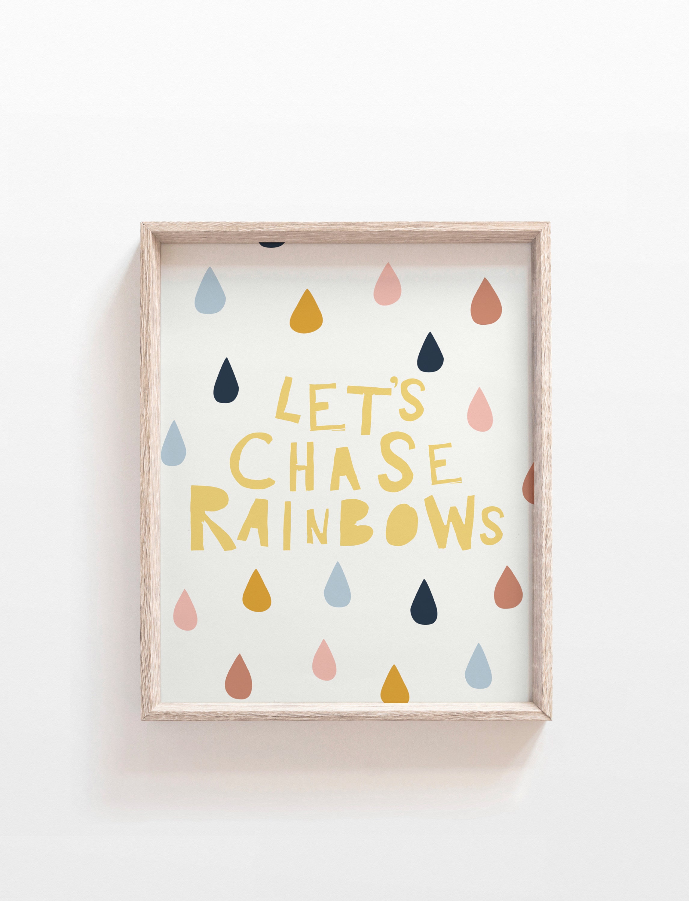 Lets Chase Rainbows Nursery Rainbow Print Set Kids Wall Art - Etsy UK