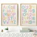 Pastel Rainbow Alphabet Wall Art ABC Set of Two Nursery | Etsy