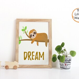 Sloth Prints Set of Three Sloth Prints, Cute Sloth, Play, Love ...