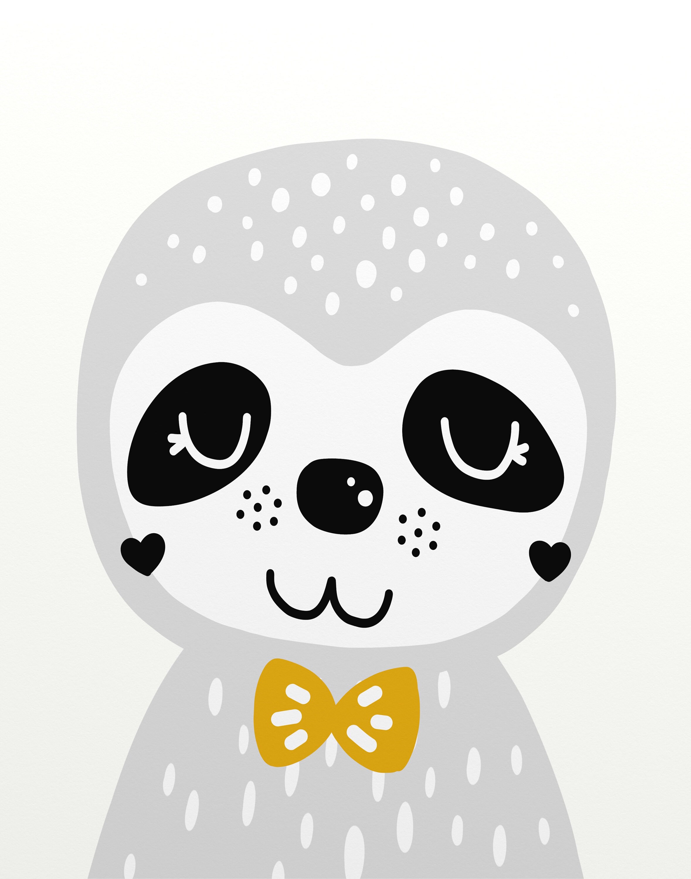 Cute Sloth Nursery Wall Art Sloth Nursery Print Sloth Kids - Etsy