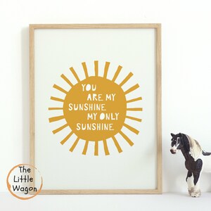 Pastel Rainbow Art Set of 3. You Are My Sunshine. Sunshine Print ...