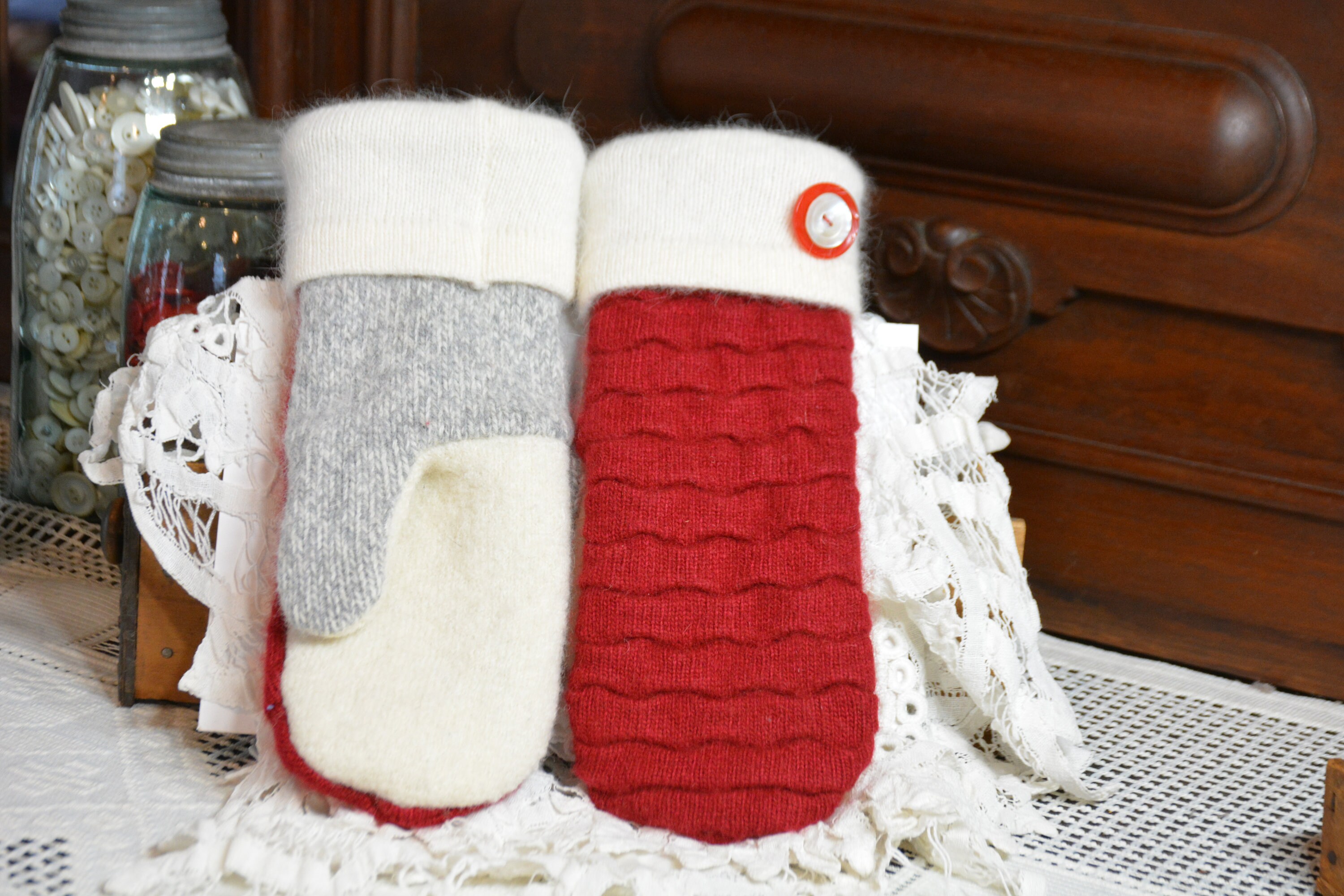 Custom Vermont Mittens Made to Order With Your Color Choices Upcycled ...