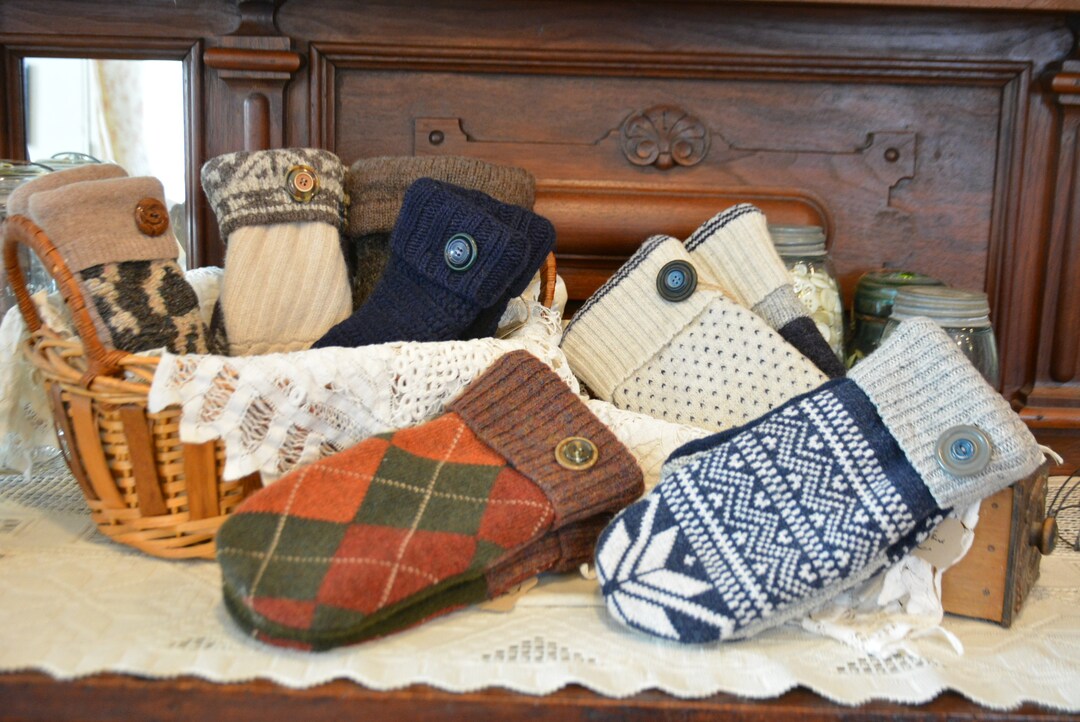 Custom Vermont Mittens Made to Order With Your Color Choices Upcycled ...