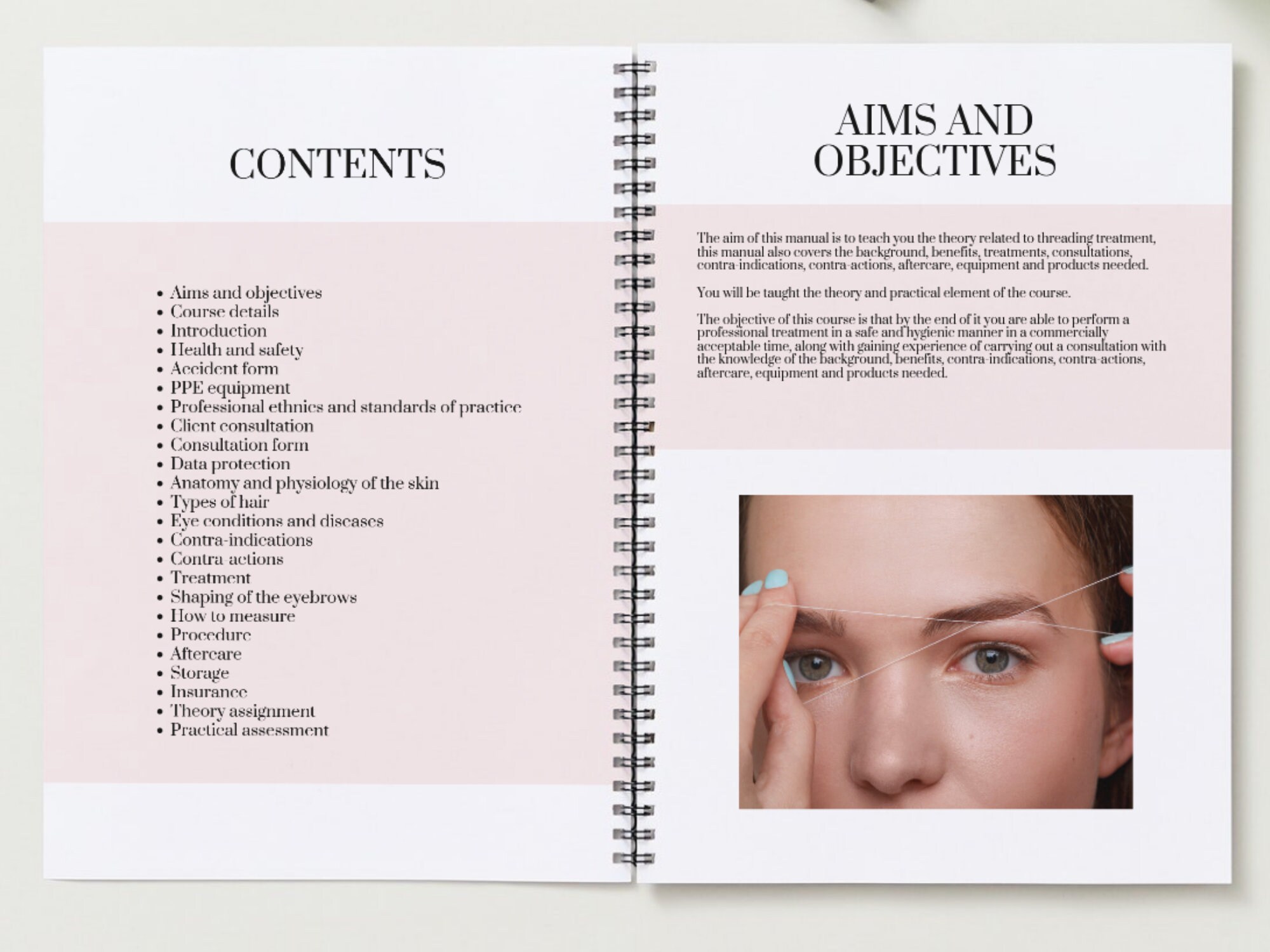 Eyebrow Threading Training Course Eyebrow Wax and Tint Manual Editable ...