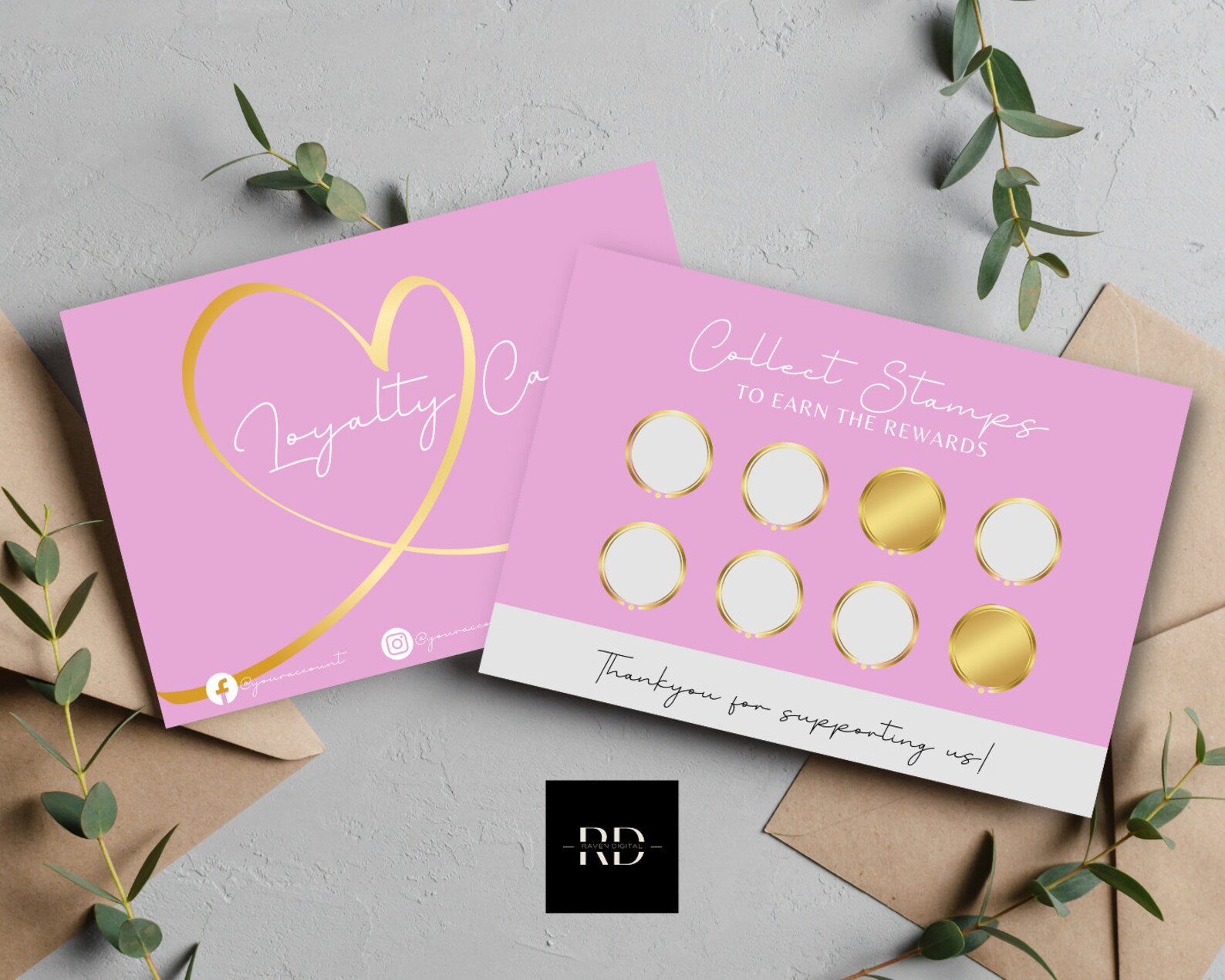Lash Tech Loyalty Card, Editable Lash Loyalty Card Template, Lash ...