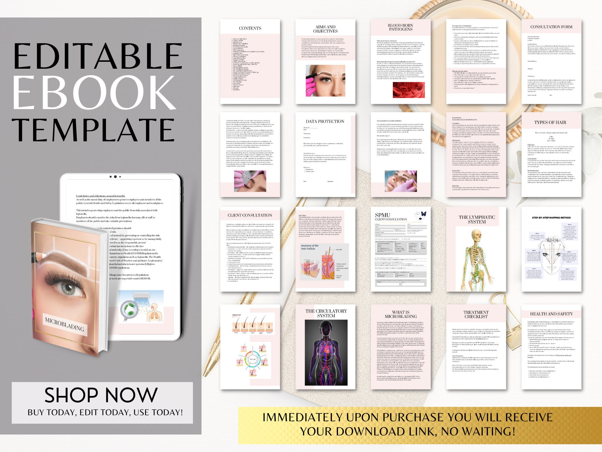 Microblading Training Course - Eyebrow Training Manual – Editable ...