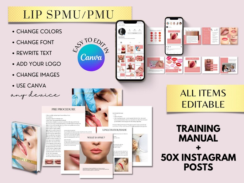 Spmu Lip Training Manual Lip Blush Training Manual Beauty Academy ...