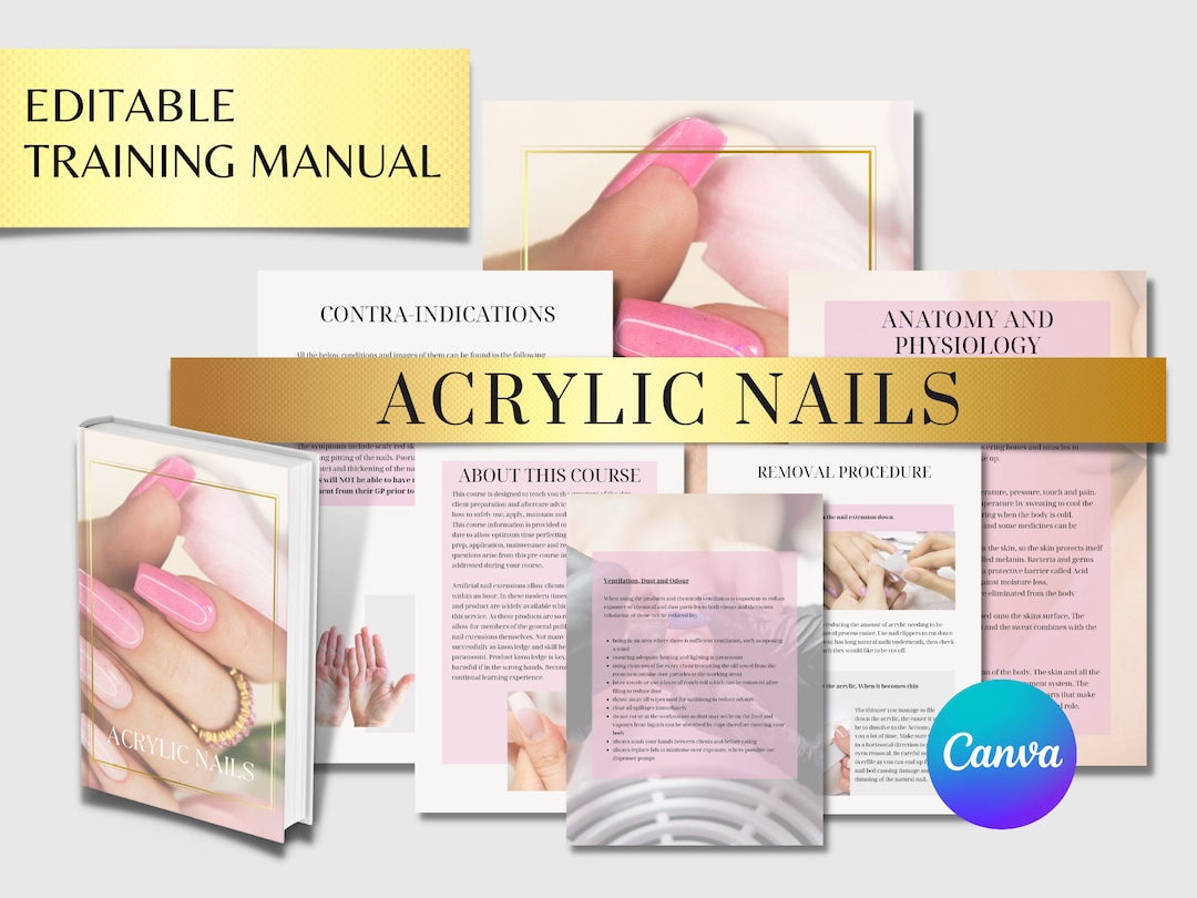 Nails Training Manual, Acrylic Nails Training Manual, Become a Nail ...