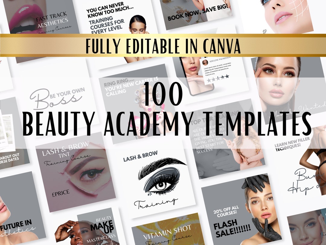 Instagram Templates Beauty Industry, Training Academy Templates ...