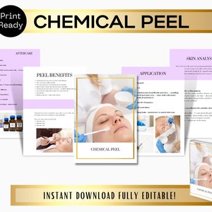 Facial Training Manual Bundle, Fully Editable in Canva. Print Ready ...