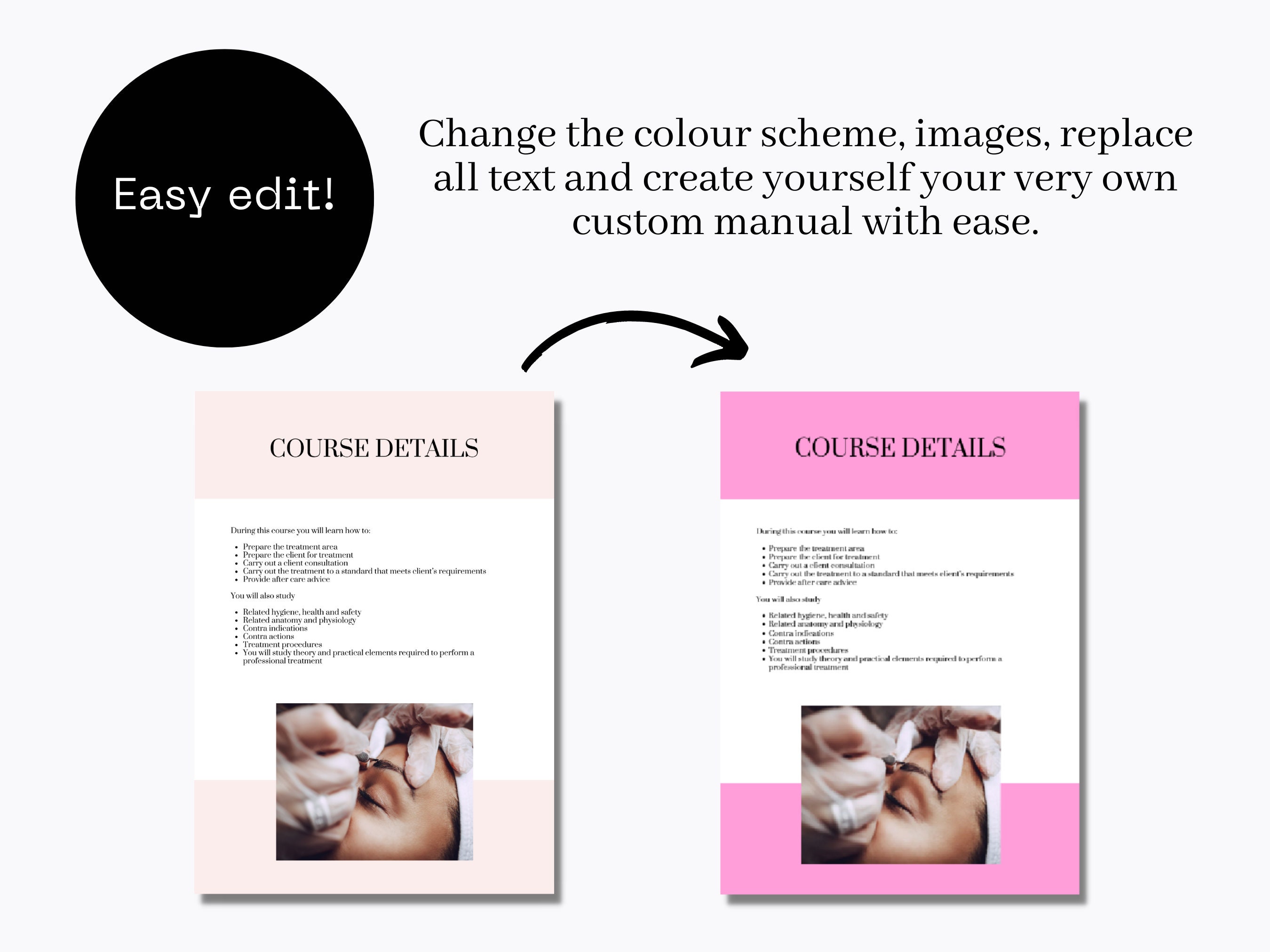 Microblading Training Course - Eyebrow Training Manual – Editable ...