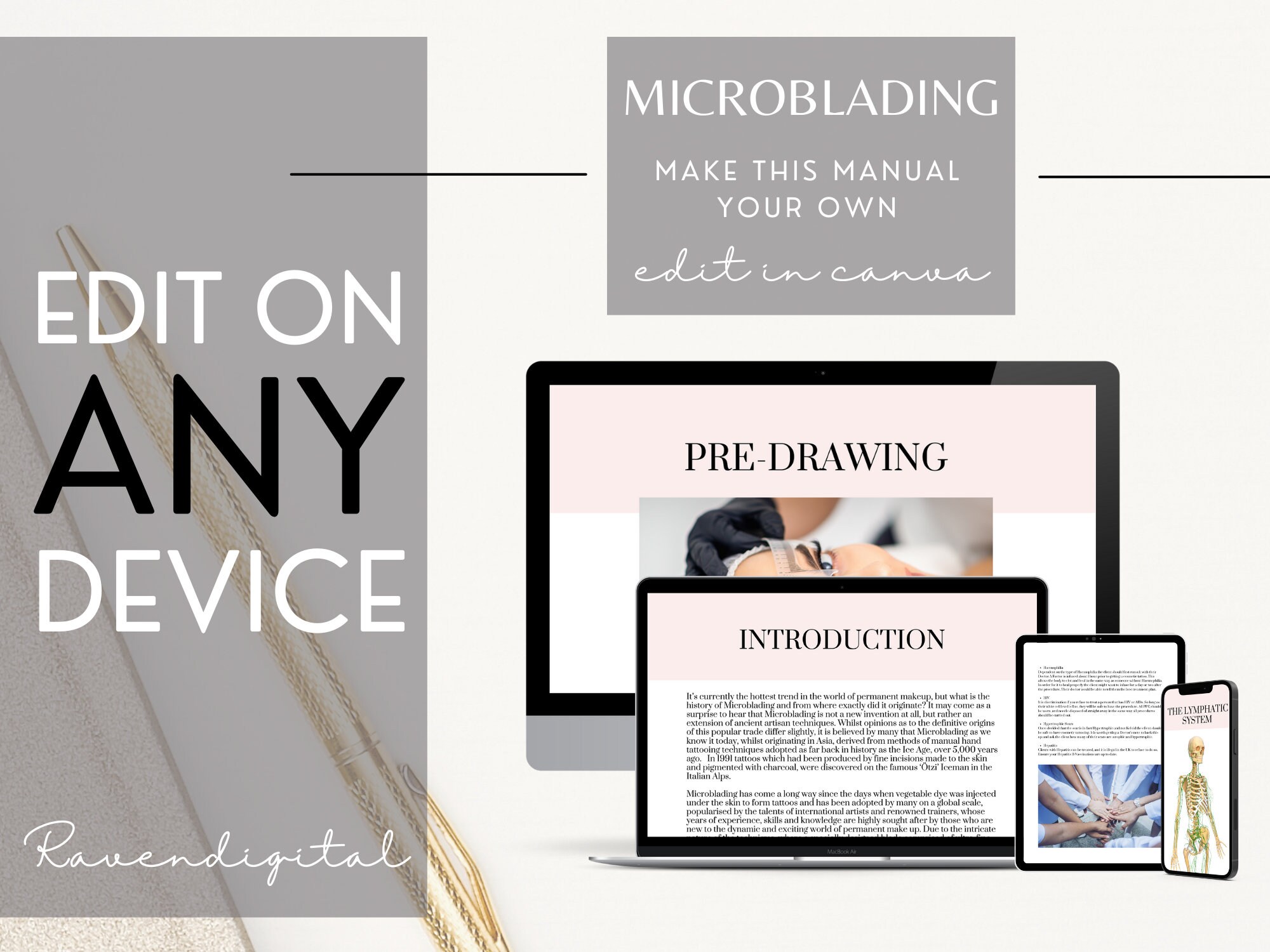 Microblading Training Course - Eyebrow Training Manual – Editable ...