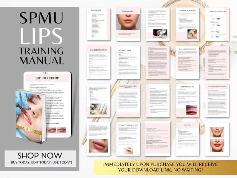 Spmu Lip Training Manual Lip Blush Training Manual Beauty Academy ...