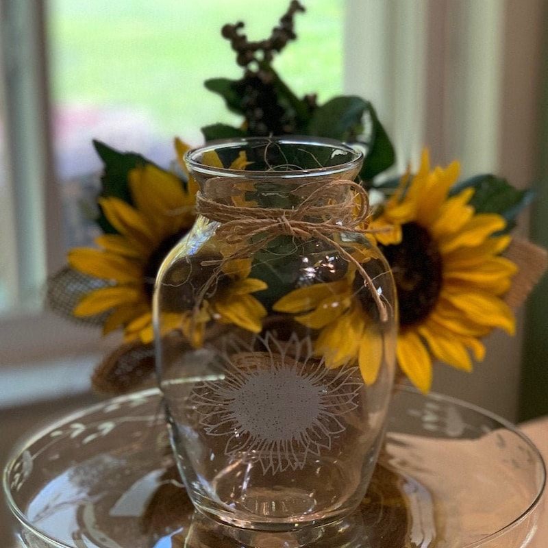 Sunflower Vase - Etsy