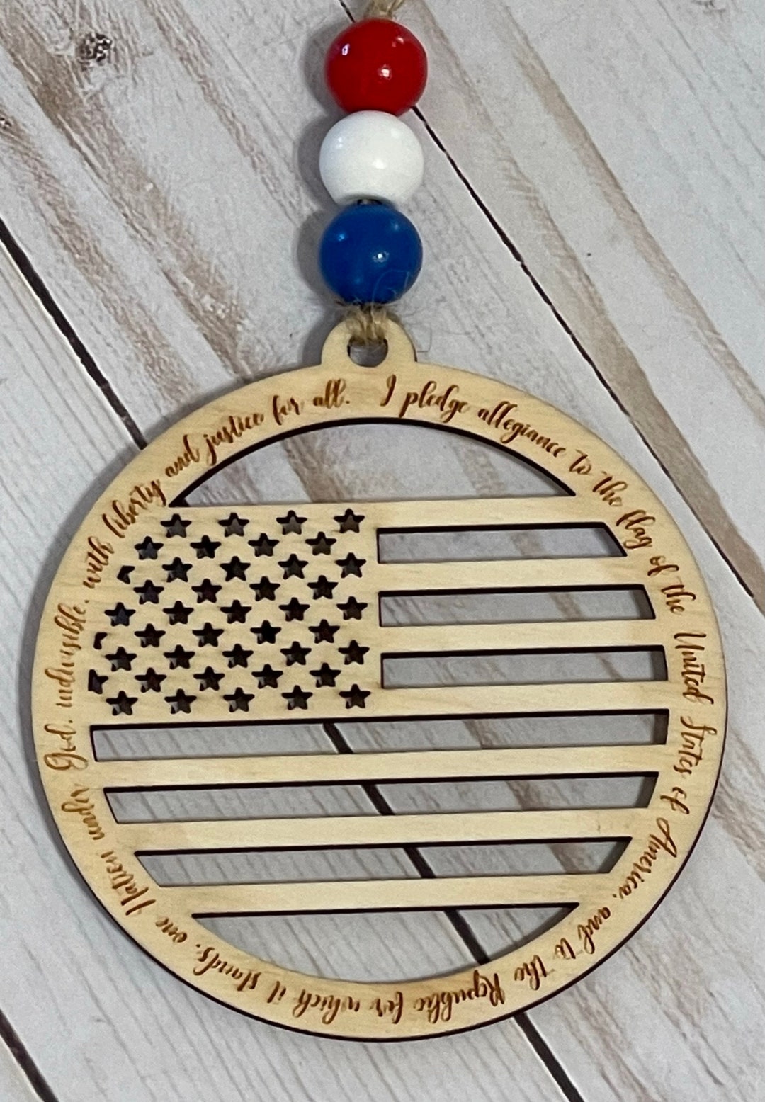 American Flag Ornament USA Flag, Pledge of Allegiance, Military Hero ...