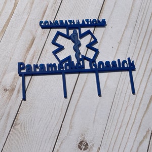Congratulations Paramedic Cake Topper Personalized Graduation Fire ...