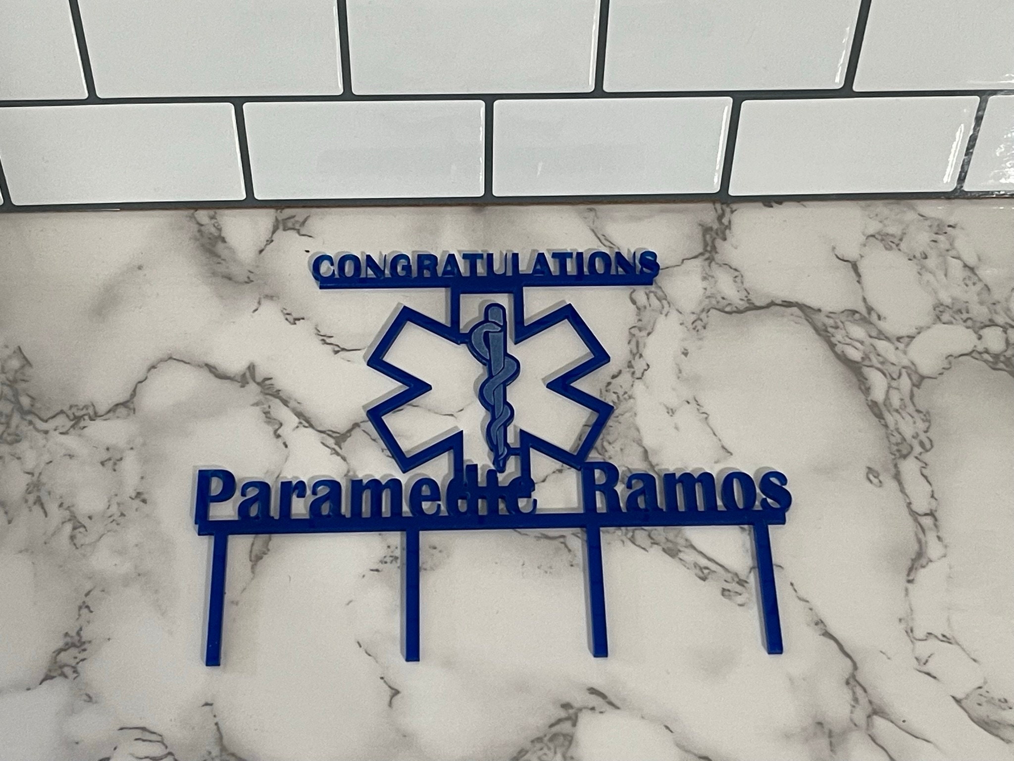 Congratulations Paramedic Cake Topper Personalized Graduation - Etsy