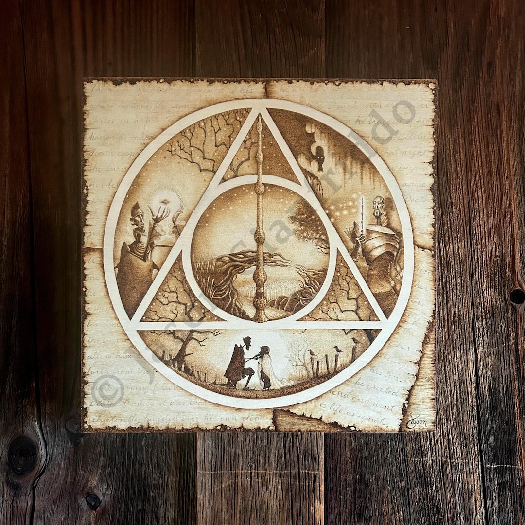 Pyrography Fantasy Art: Handmade Wood-burned Wizards Tale, 12"x12" - Etsy