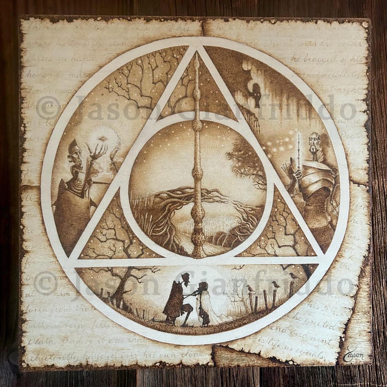 Pyrography Fantasy Art: Handmade Wood-burned Wizards Tale, 12"x12" - Etsy