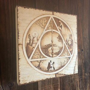 Pyrography Fantasy Art: Handmade Wood-burned Wizards Tale, 12"x12" - Etsy
