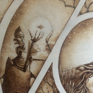 Pyrography Fantasy Art: Handmade Wood-burned Wizards Tale, 12"x12" - Etsy
