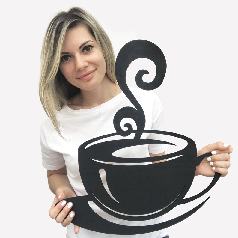 Coffee Wall Decor Wood Coffee Cup Sign Tea Mug Sign Coffee - Etsy