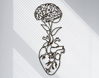 Human Heart Art Human Heart Wall Art Medical Gift - Etsy