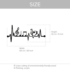 Wooden Music Notes Decoration Sheet Music Art Music Clef Music - Etsy