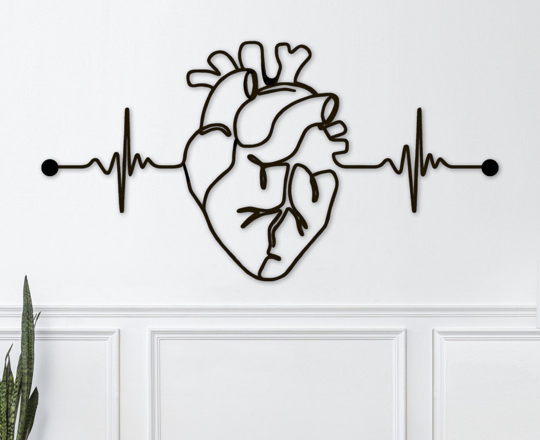 Anatomical Heart Anatomy Art Wood Wall Art Medical School - Etsy