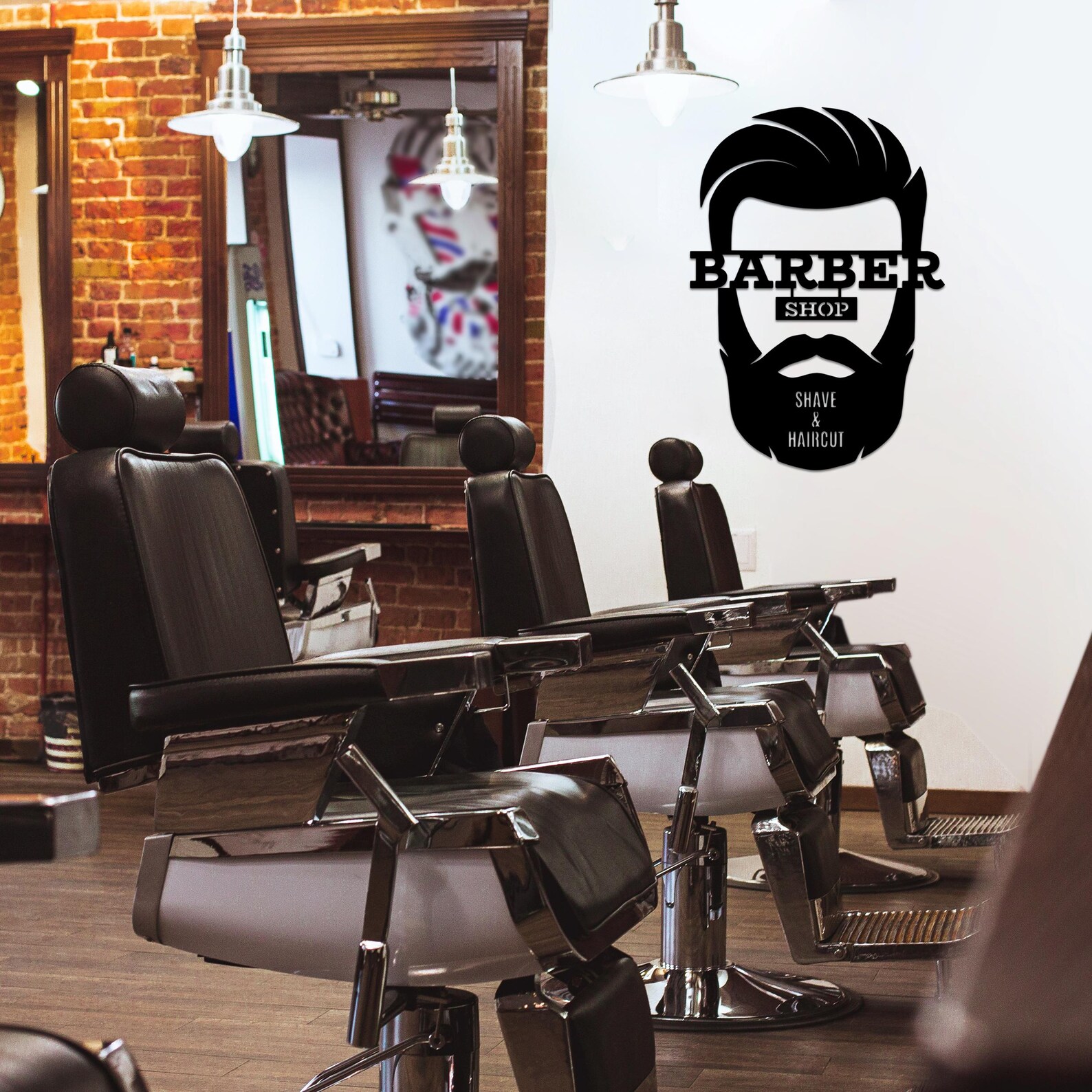 Barber Shop Decor, Wooden Wall Art, Personalized Barber Sign, Hair ...