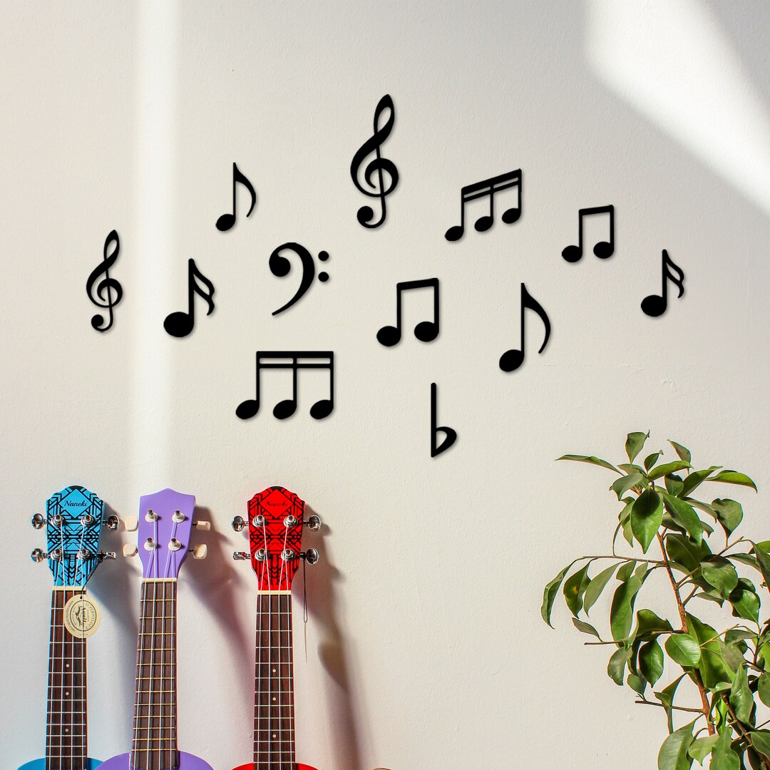 Music Note Wood Wall Art, Music Symbol, Music Studio Artwork ...