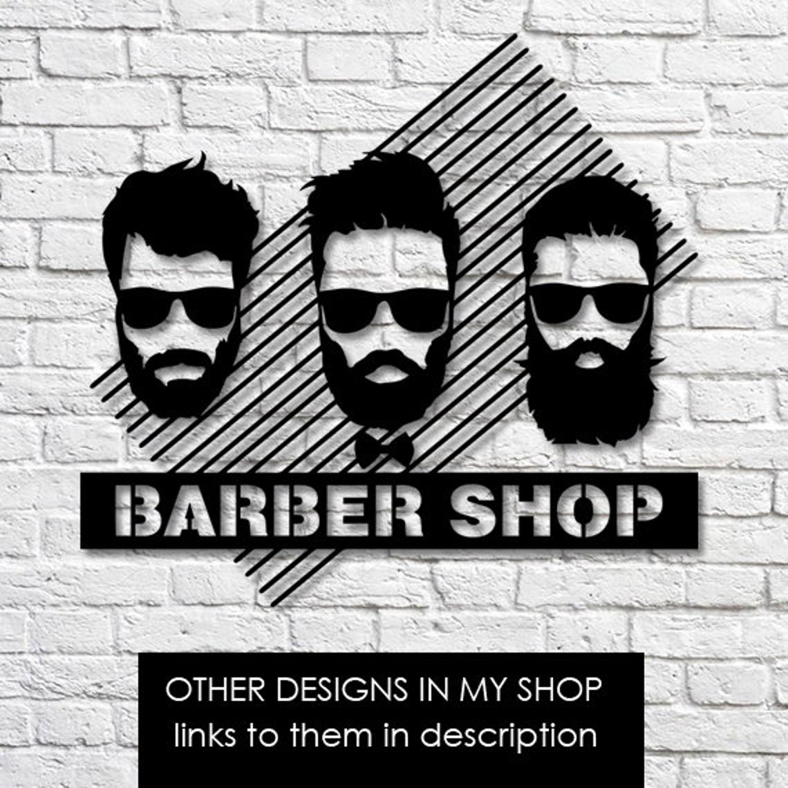 Barber Shop sign Barber shop wall art Wooden sign Barber Shop | Etsy