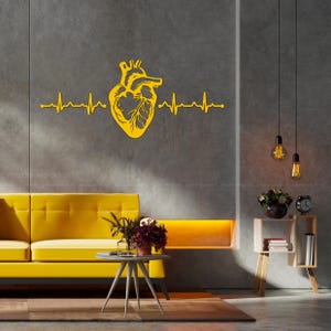 Anatomical Heart, Medic Wood Wall Art, Cardiologist Gift, Medical ...