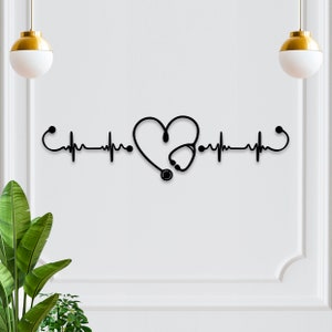 Stethoscope Wood Wall Art, Medical Assistant Gifts, Respiratory ...