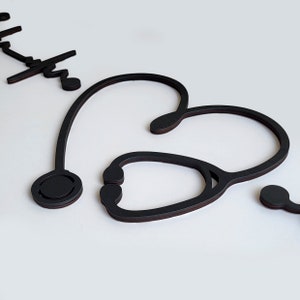 Stethoscope Wood Wall Art, Medical Assistant Gifts, Respiratory ...