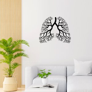 Anatomy Lung Wall Art, Wooden Lungs Artwork, Respiratory Therapist ...