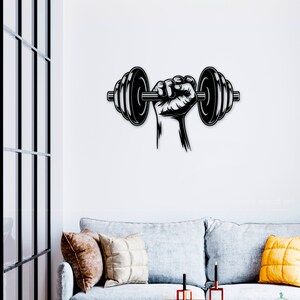 Workout Sign, Home Gym Sign, Wood Wall Decor, Workout Room, Weight ...