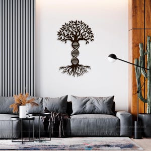 DNA Tree Wood Wall Art, Medical Office Decor, Tree of Life Artwork ...