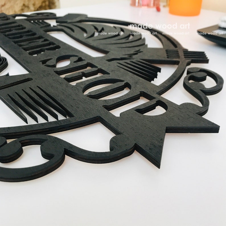 Barber Shop Decor Barbershop Wall Art Wood Wall Art Barber | Etsy