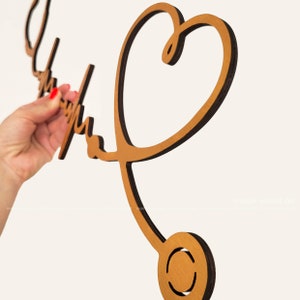 Stethoscope Wood Wall Art, Medical Assistant Gifts, Respiratory ...