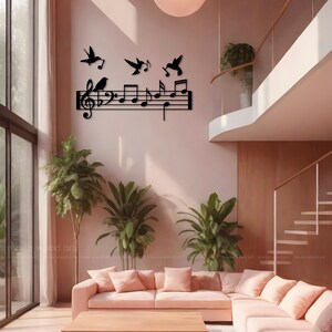 Wood Music Note Wall Decor, Music Symbols, Sheet Music Art, Piano ...