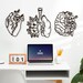 3 Piece Wood Wall Art, Medical Office Decor, Doctor Gift, Human ...