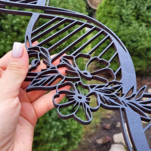 Floral DNA Strand Wood Wall Art, Medical Research Office Decor ...