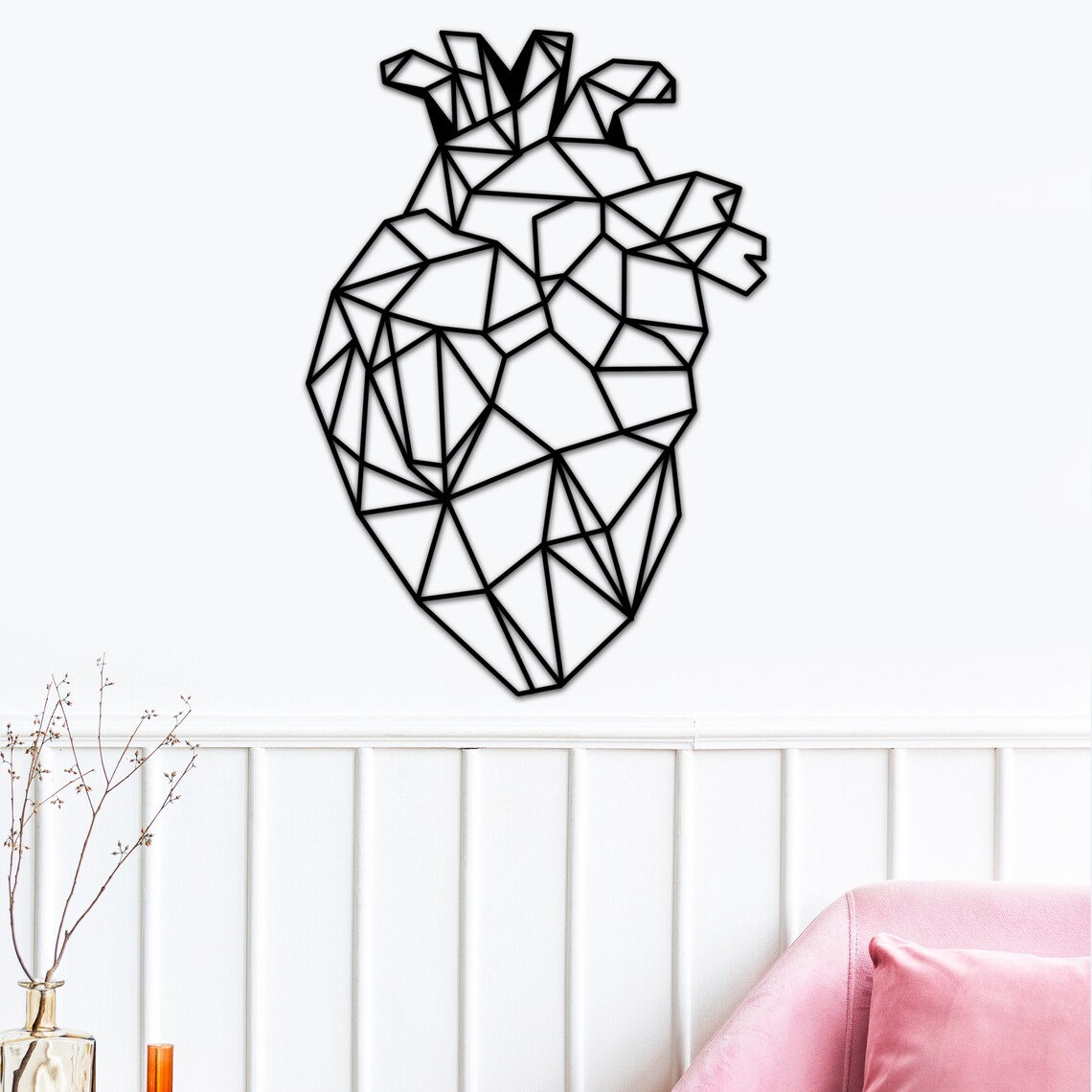 Wooden Anatomical Heart Wall Art, Human Heart Decor, Gift for ...