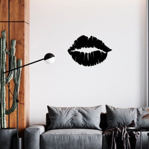 Red Lips Wall Art Wood Wall Art Lip Wall Decor Wooden Lips - Etsy