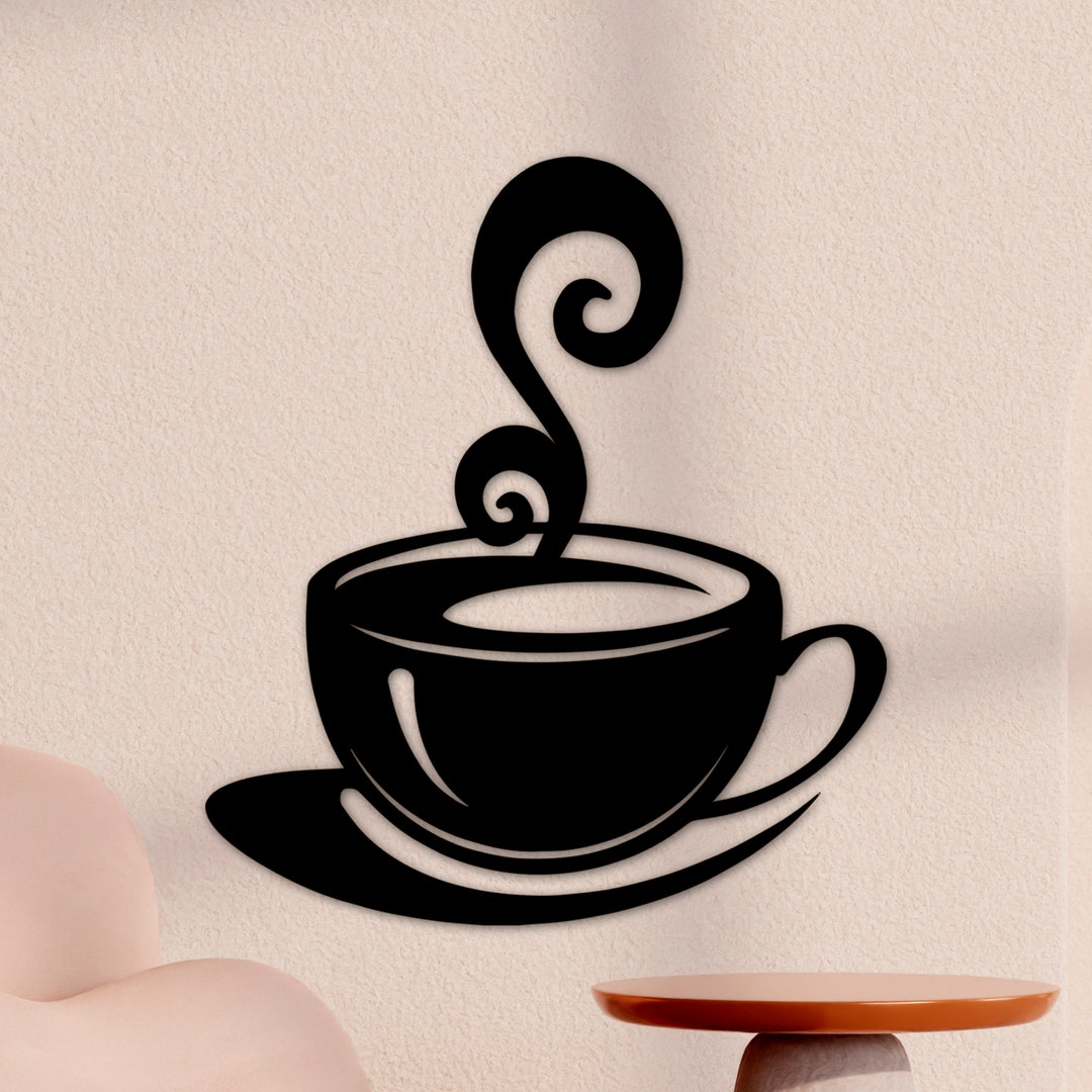 Coffee Wall Decor, Wood Coffee Cup Sign, Tea Mug Sign, Coffee Decor ...