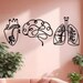 3 Piece Wood Wall Art, Medical Office Decor, Doctor Gift, Human ...