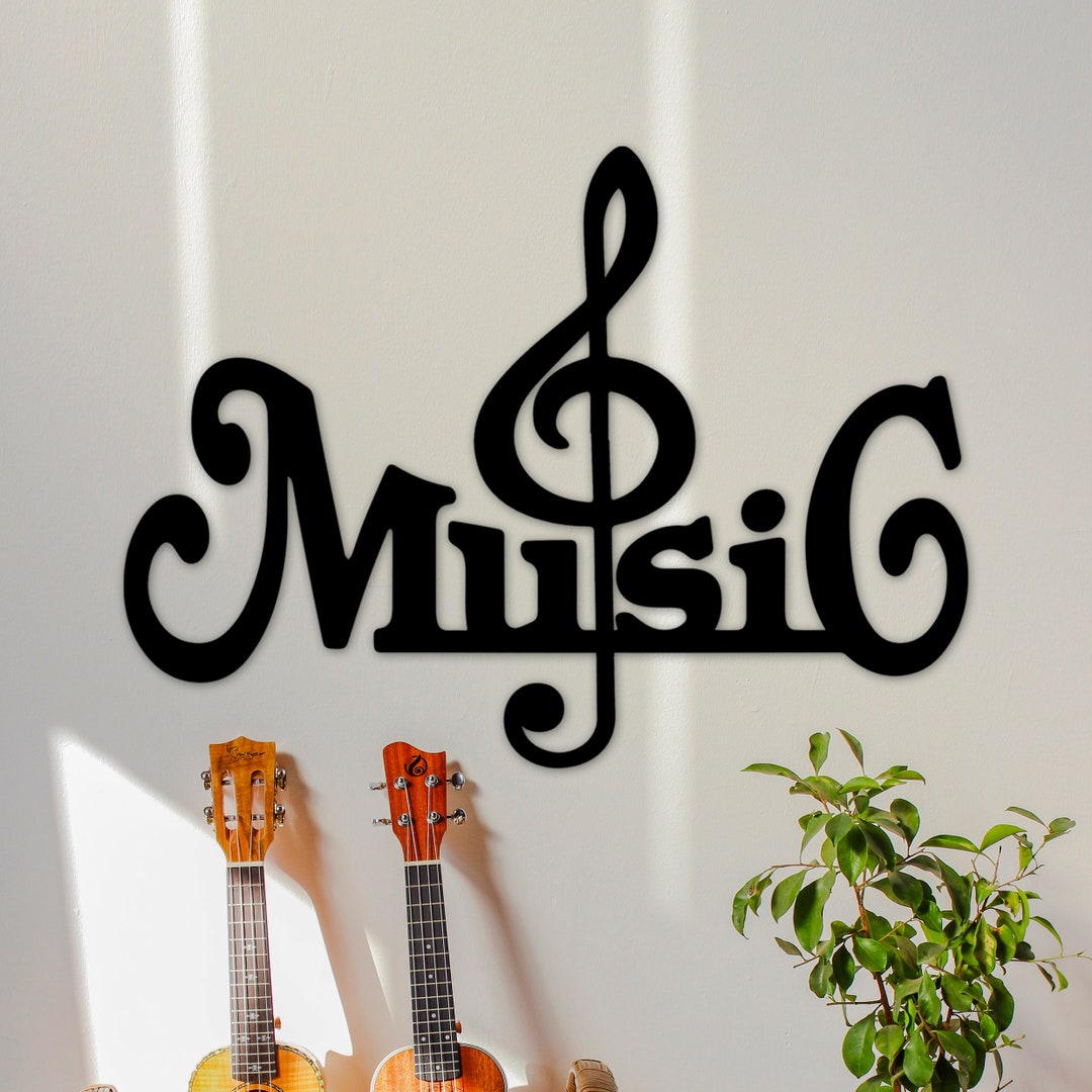 Music Wood Wall Decor, Sheet Music Studio Art, Music Teacher Gift ...