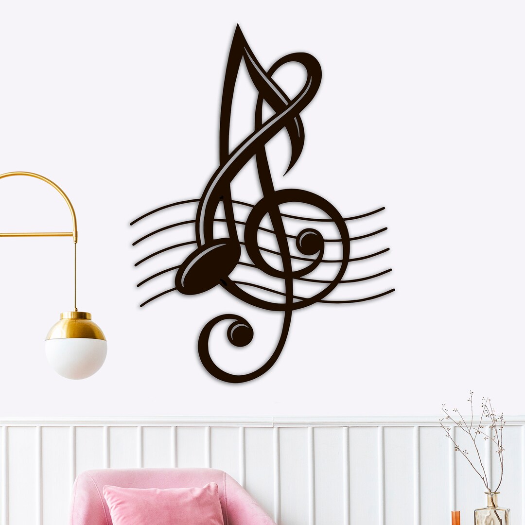 Musical Notes Wall Art Wood Music Wall Art Sheet Music Art - Etsy